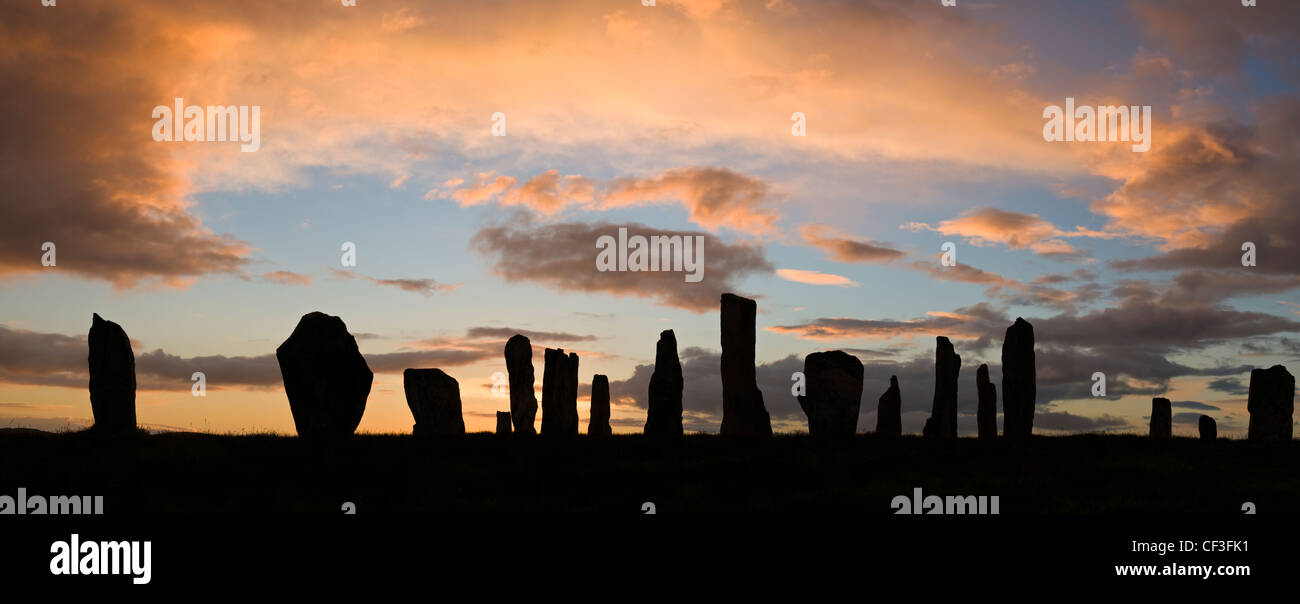 Ancient standing stones on the Isle of Lewis in the Outer Hebrides ...