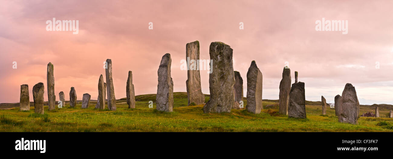 Ancient standing stones on the Isle of Lewis in the Outer Hebrides ...