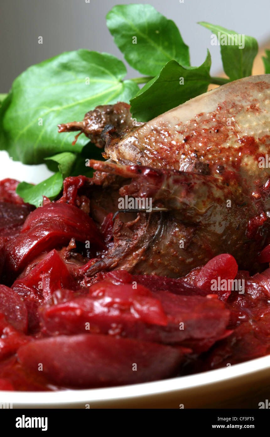 BEETROOT CASSEROLE, Pigeon and beetroot casserole Serves Äì pigeons g ...