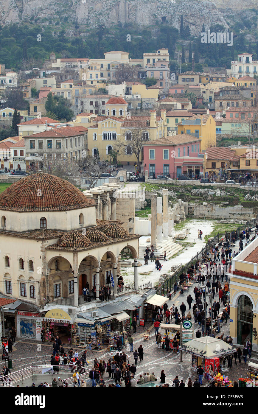 europe greece athens an aerial view of monastiraki square Stock Photo ...