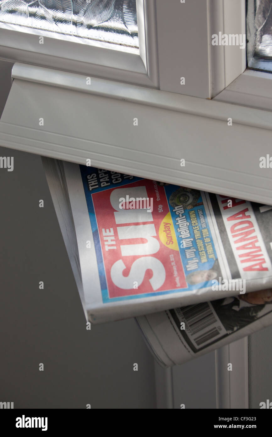 First edition of The Sun on Sunday tabloid newspaper February 26th 2012 ...