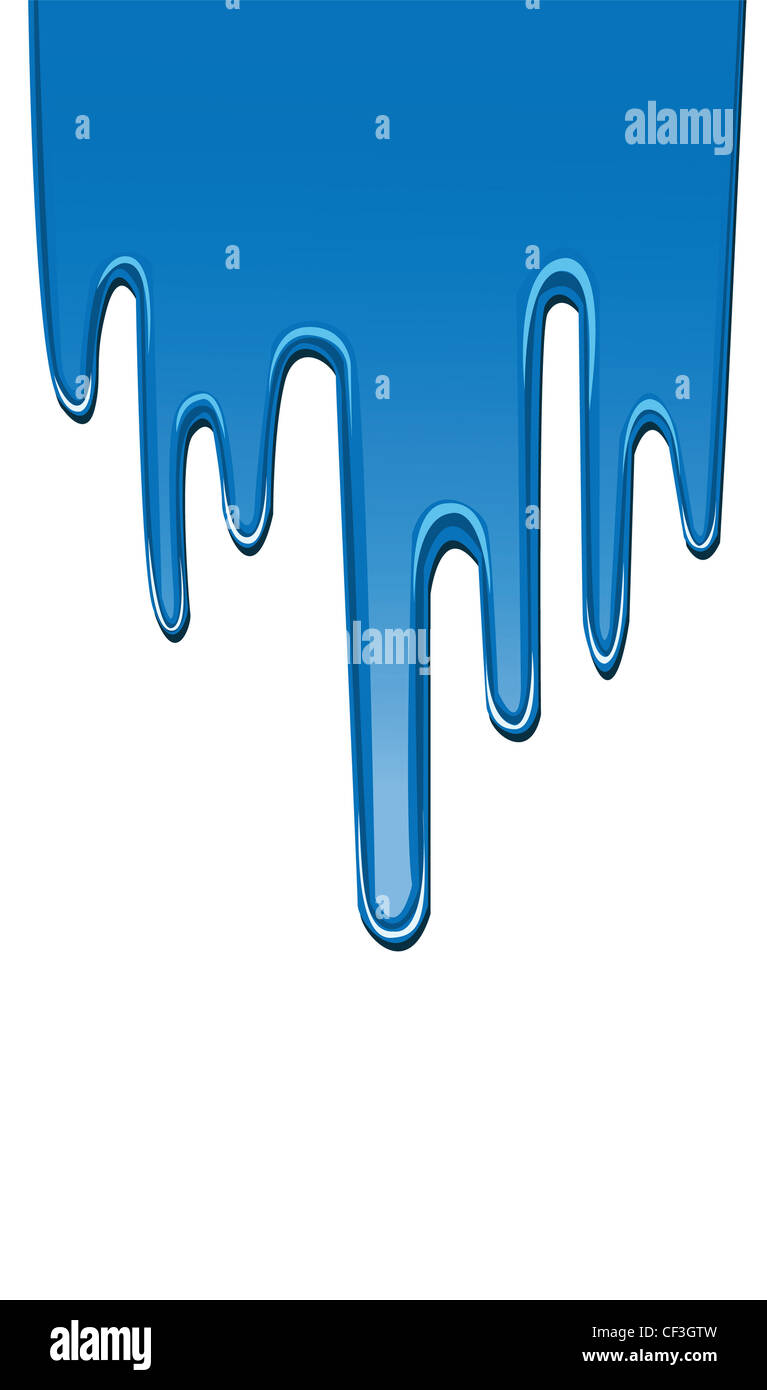 blue dripping paint, for background or banner usage Stock Photo - Alamy