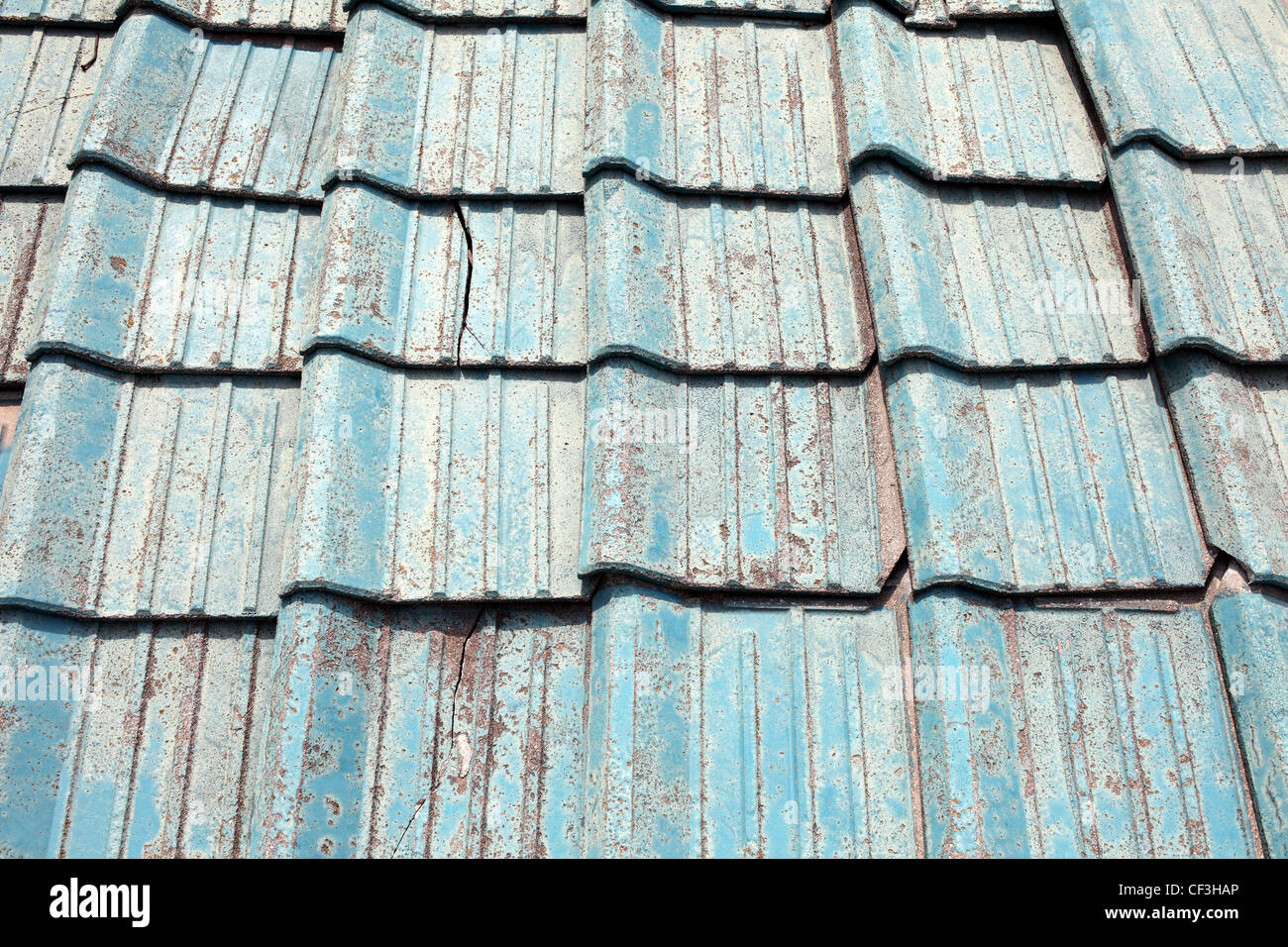 Damage clay tile roof hi-res stock photography and images - Alamy