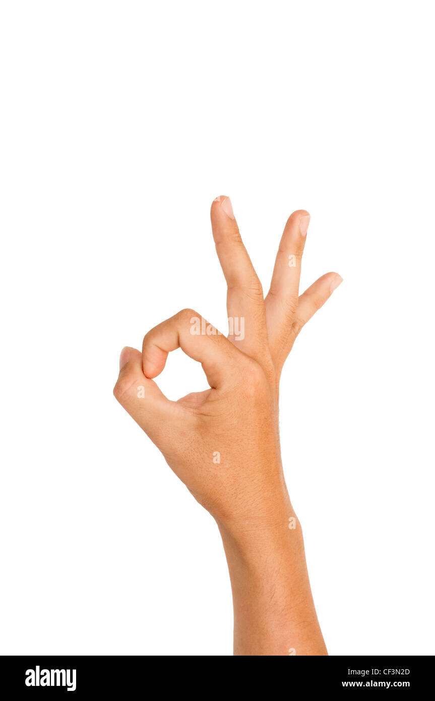 Hand signs ok hi-res stock photography and images - Alamy