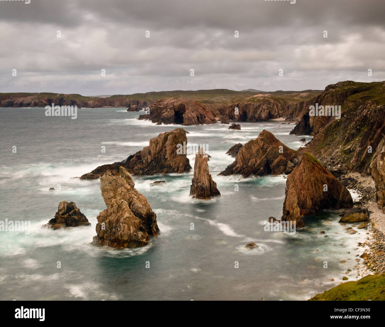 Island of lewis in the outer hebrides off the west hi-res stock ...