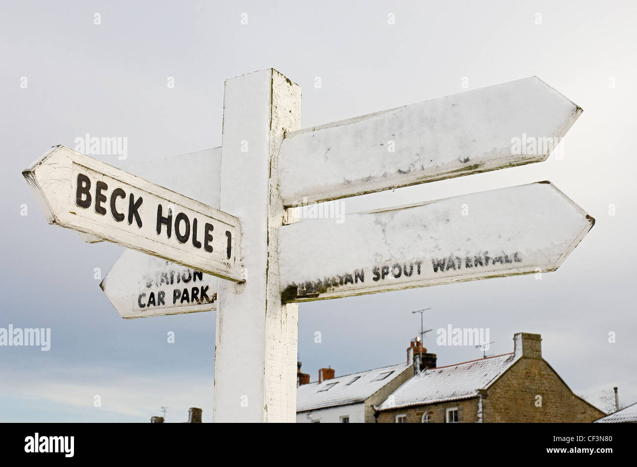 Goathland village sign hi-res stock photography and images - Alamy