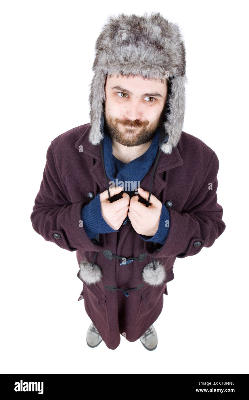 young casual silly man full body isolated on white Stock Photo - Alamy