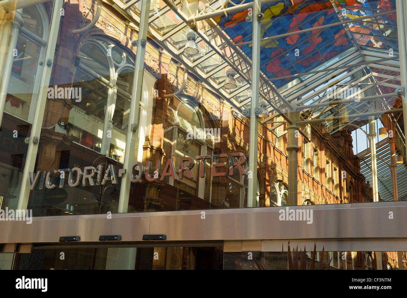 Entrance to the Victoria Quarter shopping centre, the 'Knightsbridge of ...