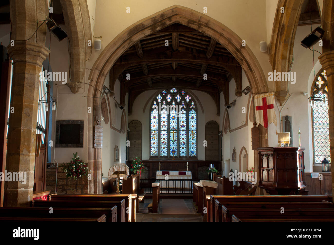 St. Michael and All Angels Church, Newnham, Northamptonshire, UK Stock ...