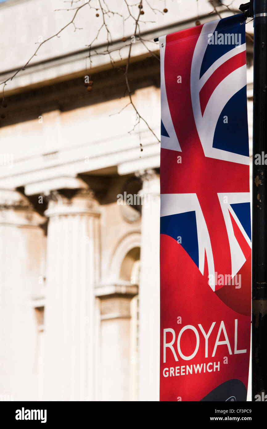Royal Greenwich banner Stock Photo - Alamy