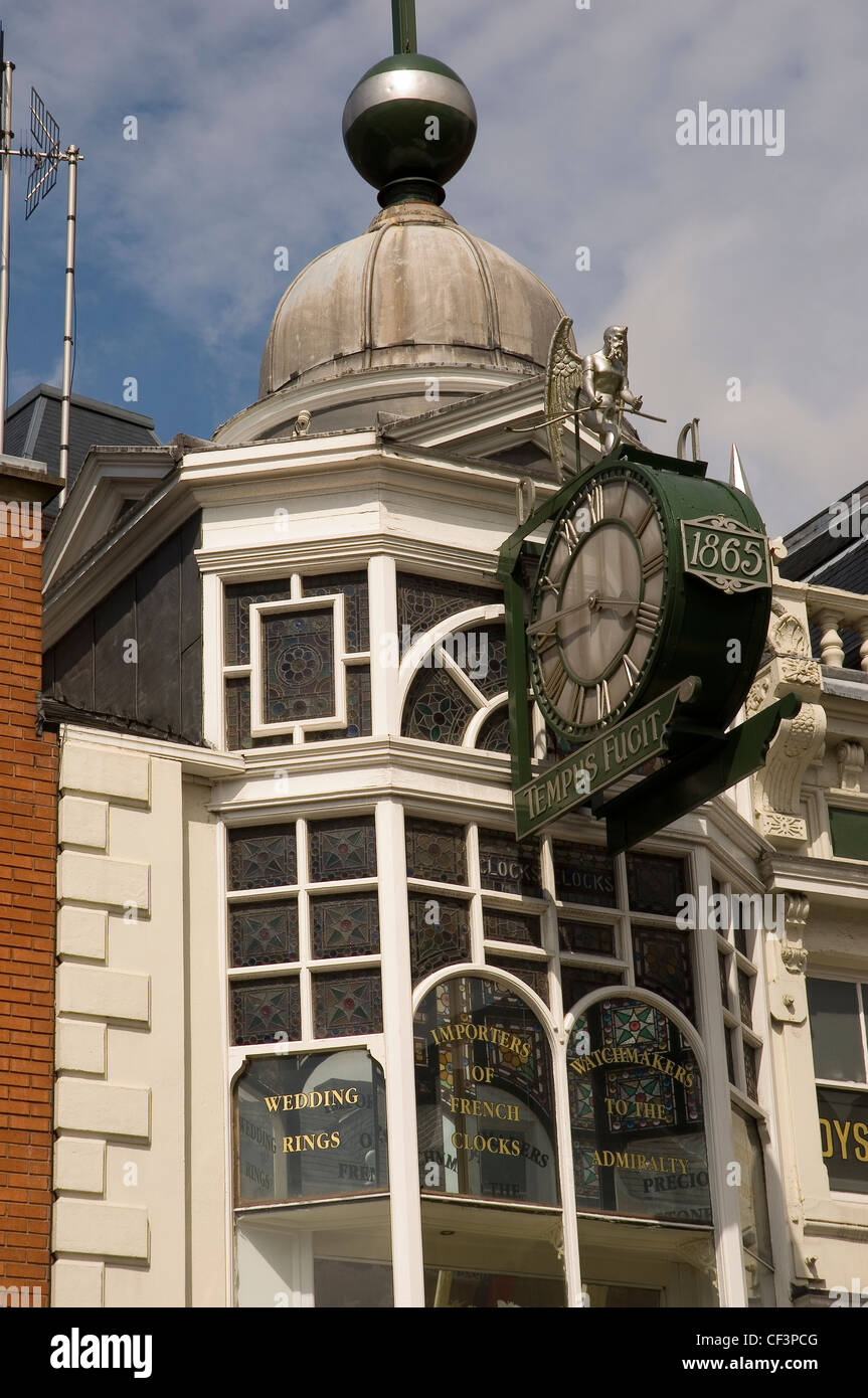 The Time Ball buildings in Briggate, Leeds Stock Photo - Alamy