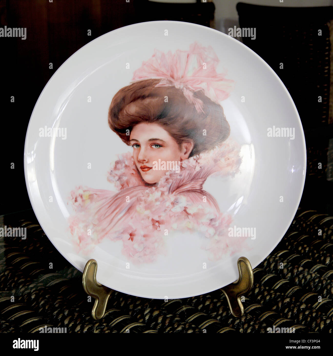 Hand painted bone china plate, painted by Shropshire artist Jane Ingram ...