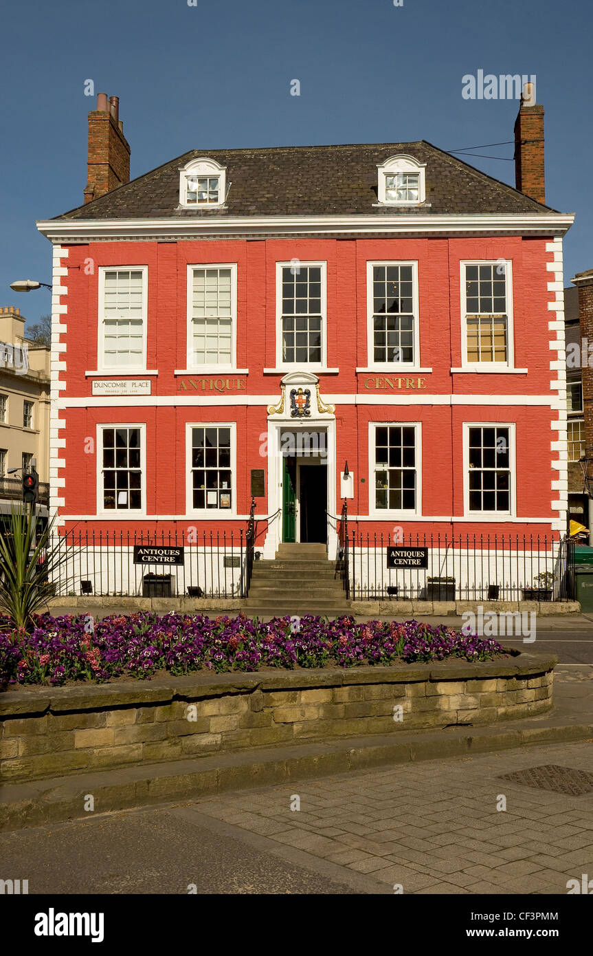 The Red House Duncombe Place. A stone and brick house of two storeys ...