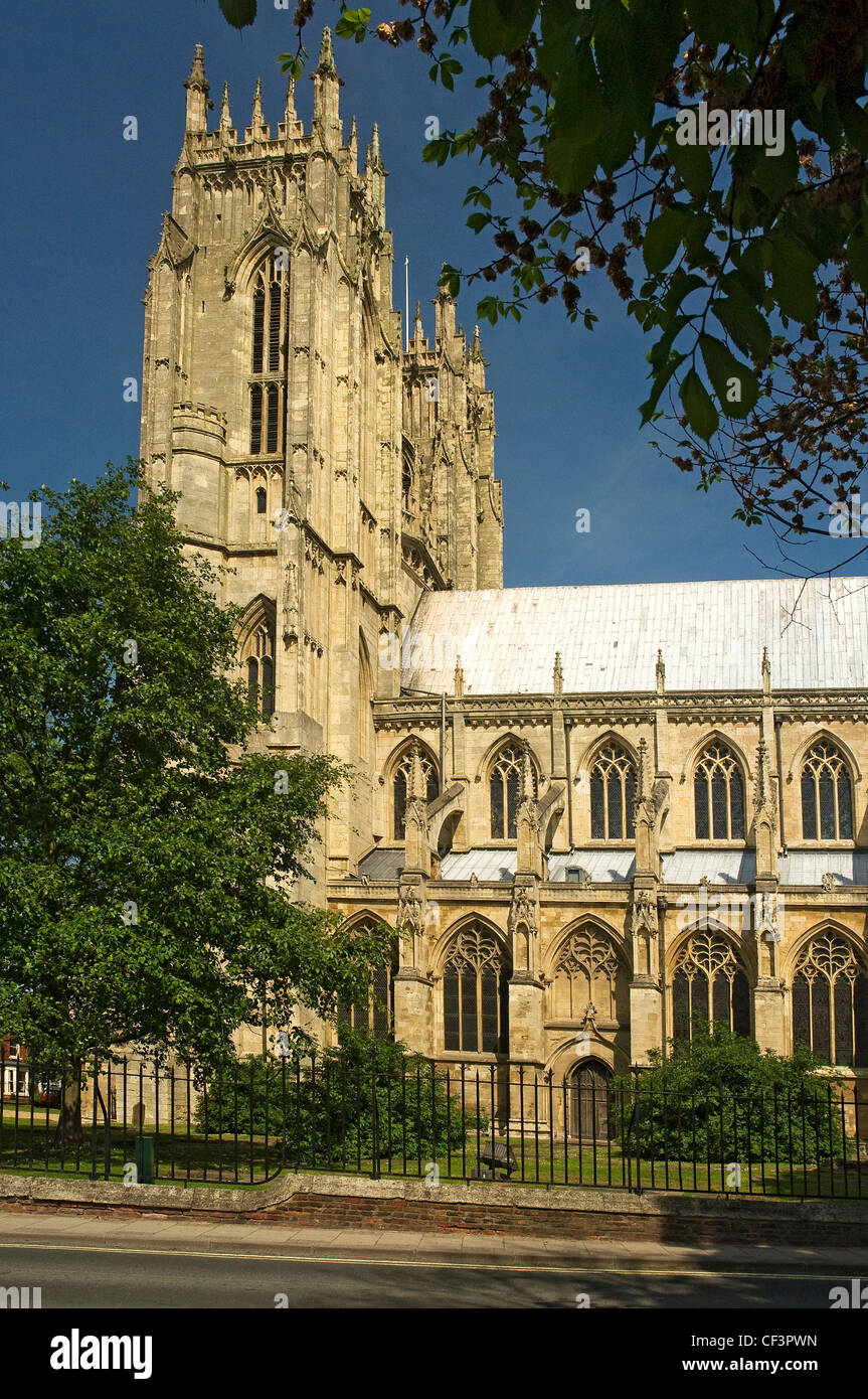The west towers of Beverley Minster, a parish church which is generally ...