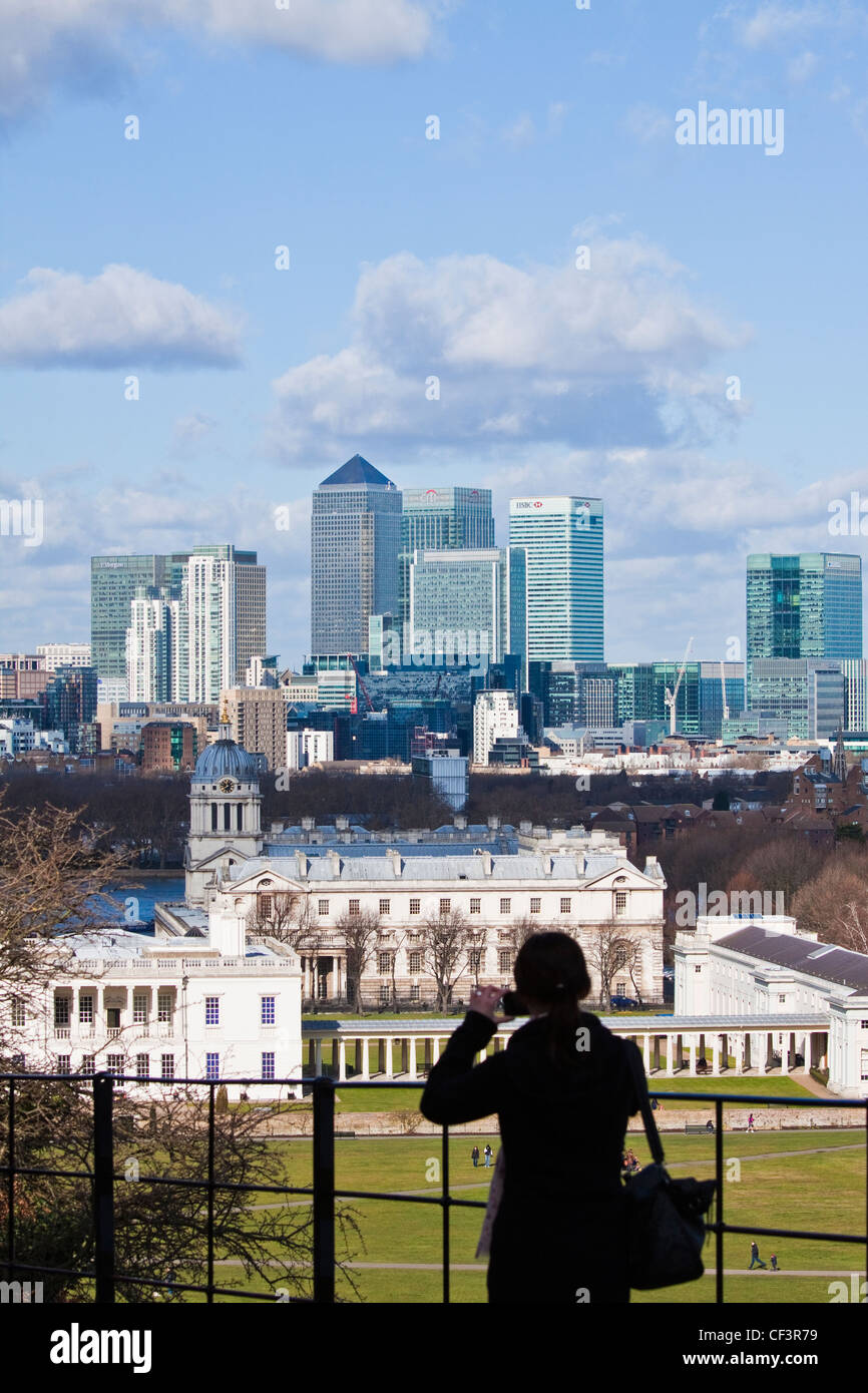View of Greenwich from Royal Observatory Stock Photo - Alamy