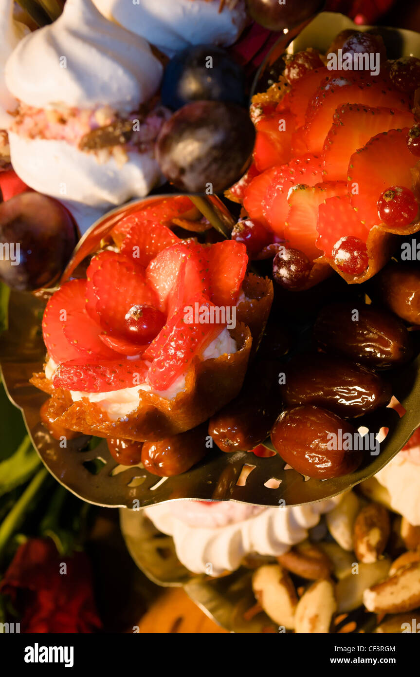 A selection of sweet cakes Stock Photo - Alamy