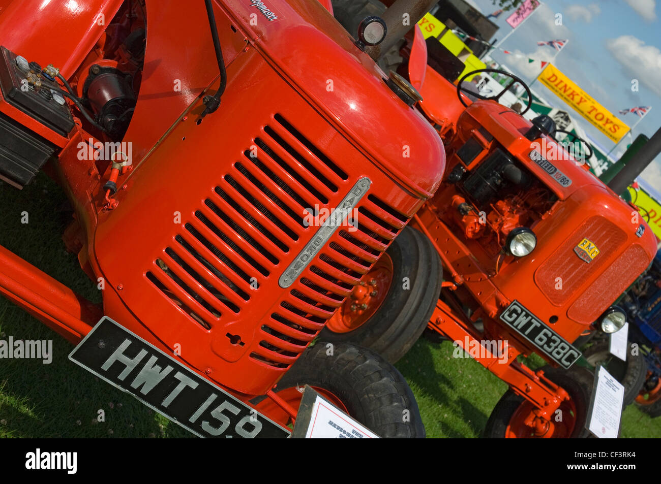 Vintage tractors on display at the Great Yorkshire Show Stock Photo - Alamy