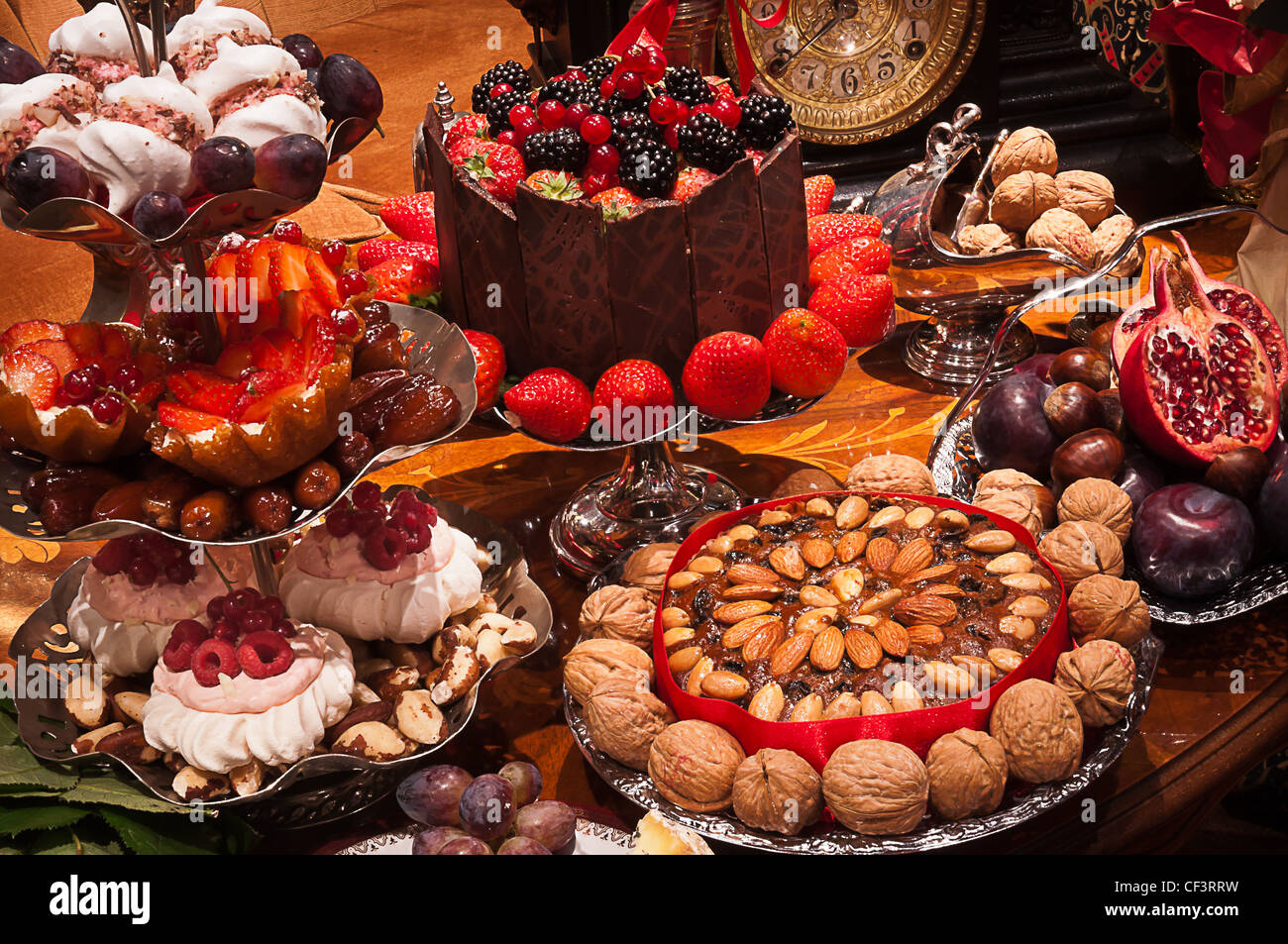 A selection of sweet cakes Stock Photo - Alamy