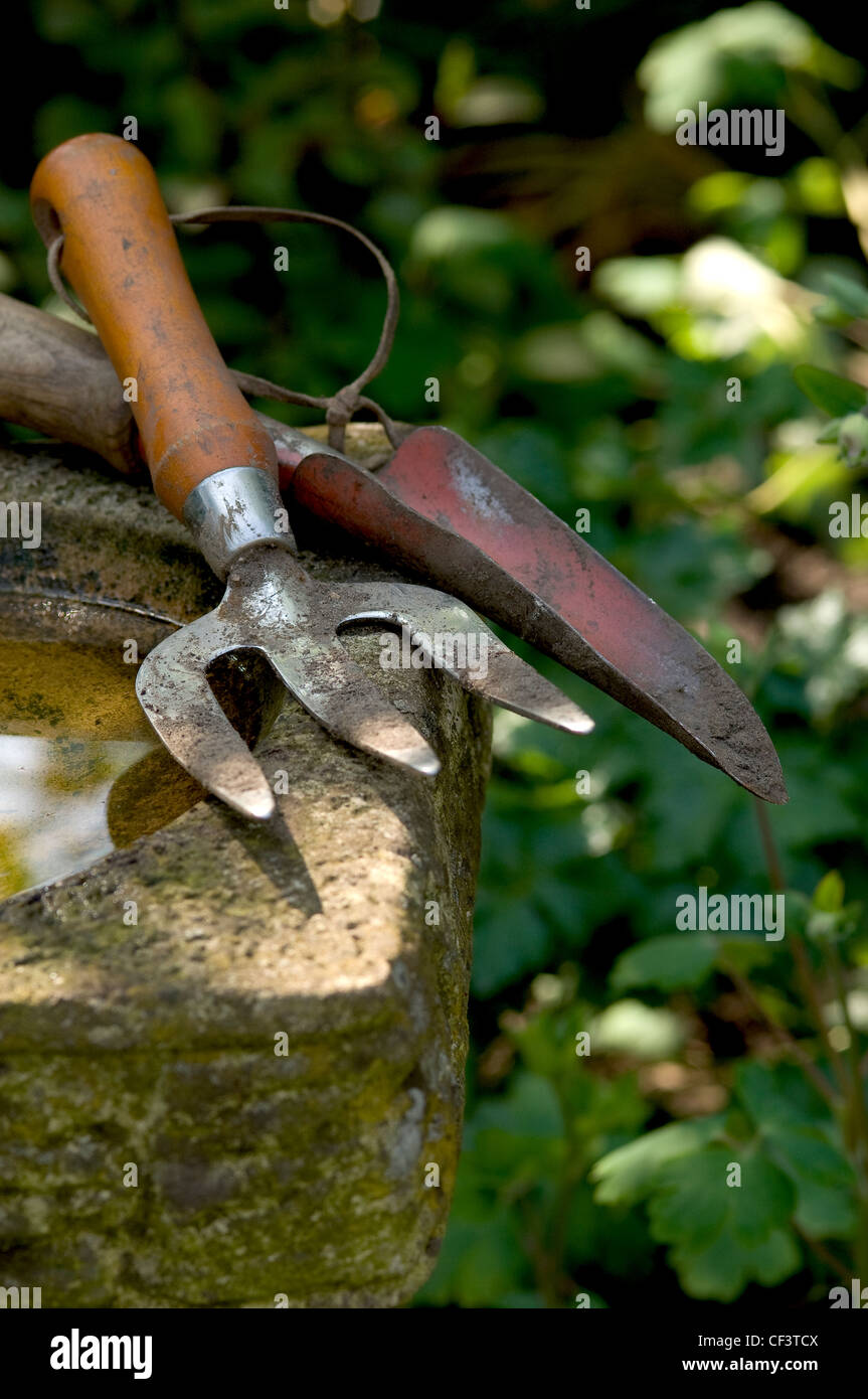 Hand trowel fork in hi-res stock photography and images - Alamy