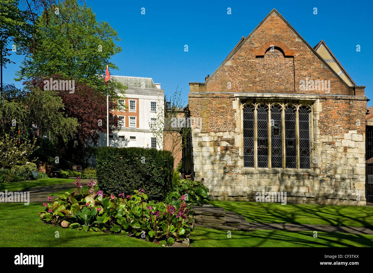 Merchant Adventurers' Hall, built in the 14th century as a place for ...