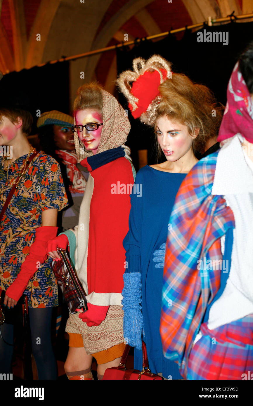 Vivienne Westwood Backstage London Ready to Wear Autumn Win Stock Photo ...