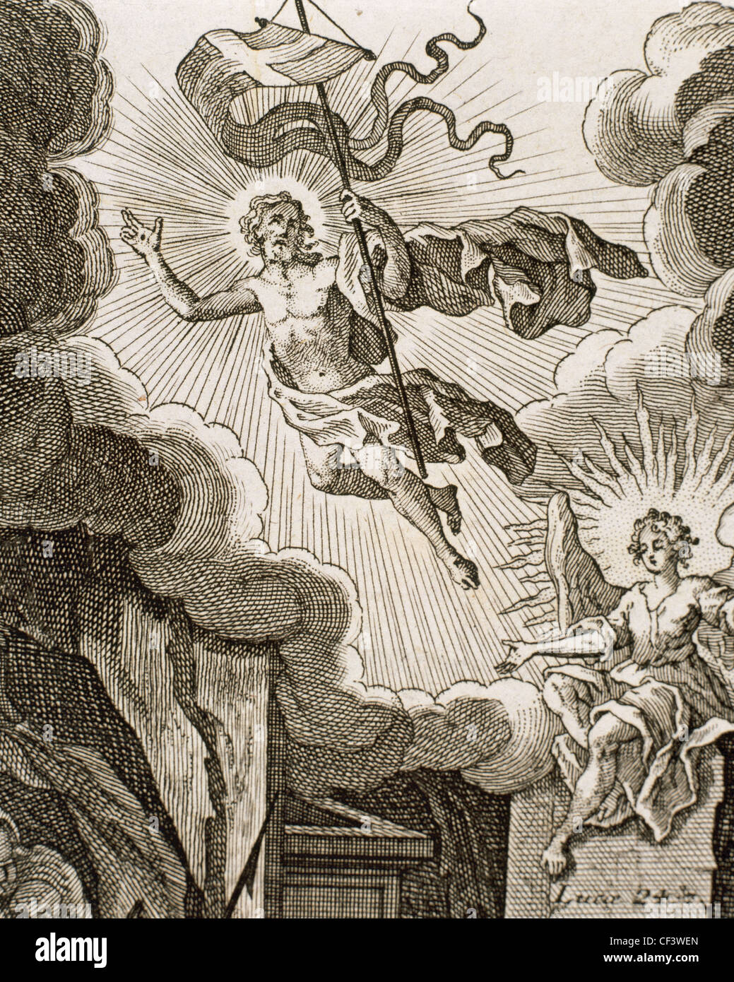 Luke 24. Resurrection of Jesus. Engraving Stock Photo - Alamy