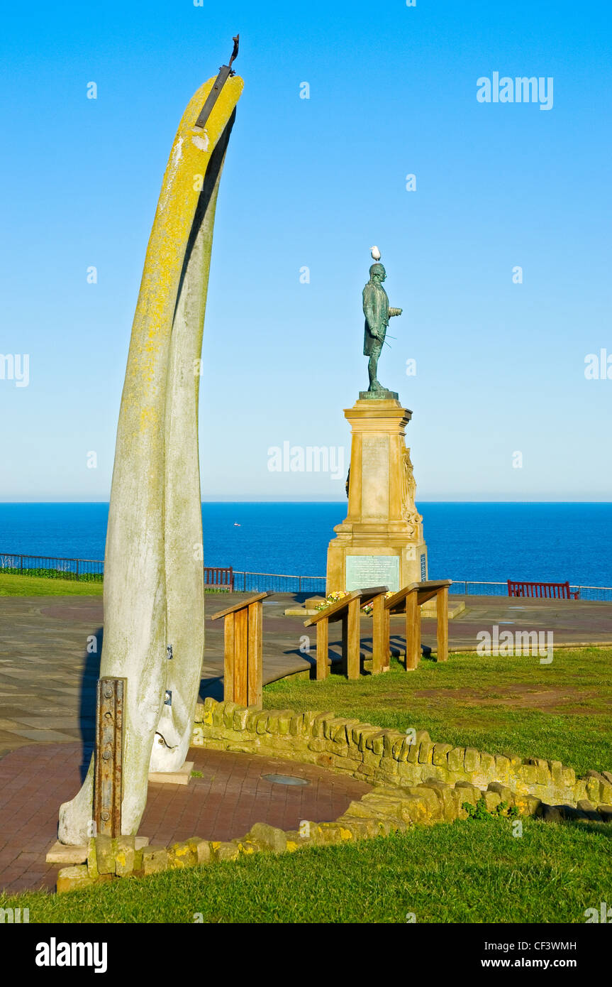 A whalebone arch to commemorate the once large whaling industry in ...