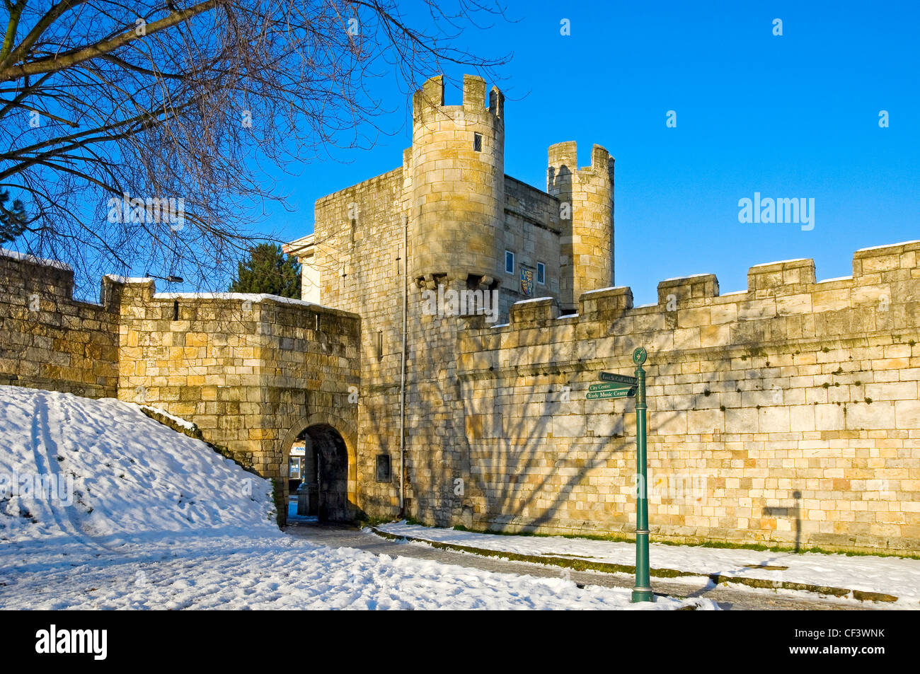 Walmgate Bar, the most complete of the four main medieval gateways to ...