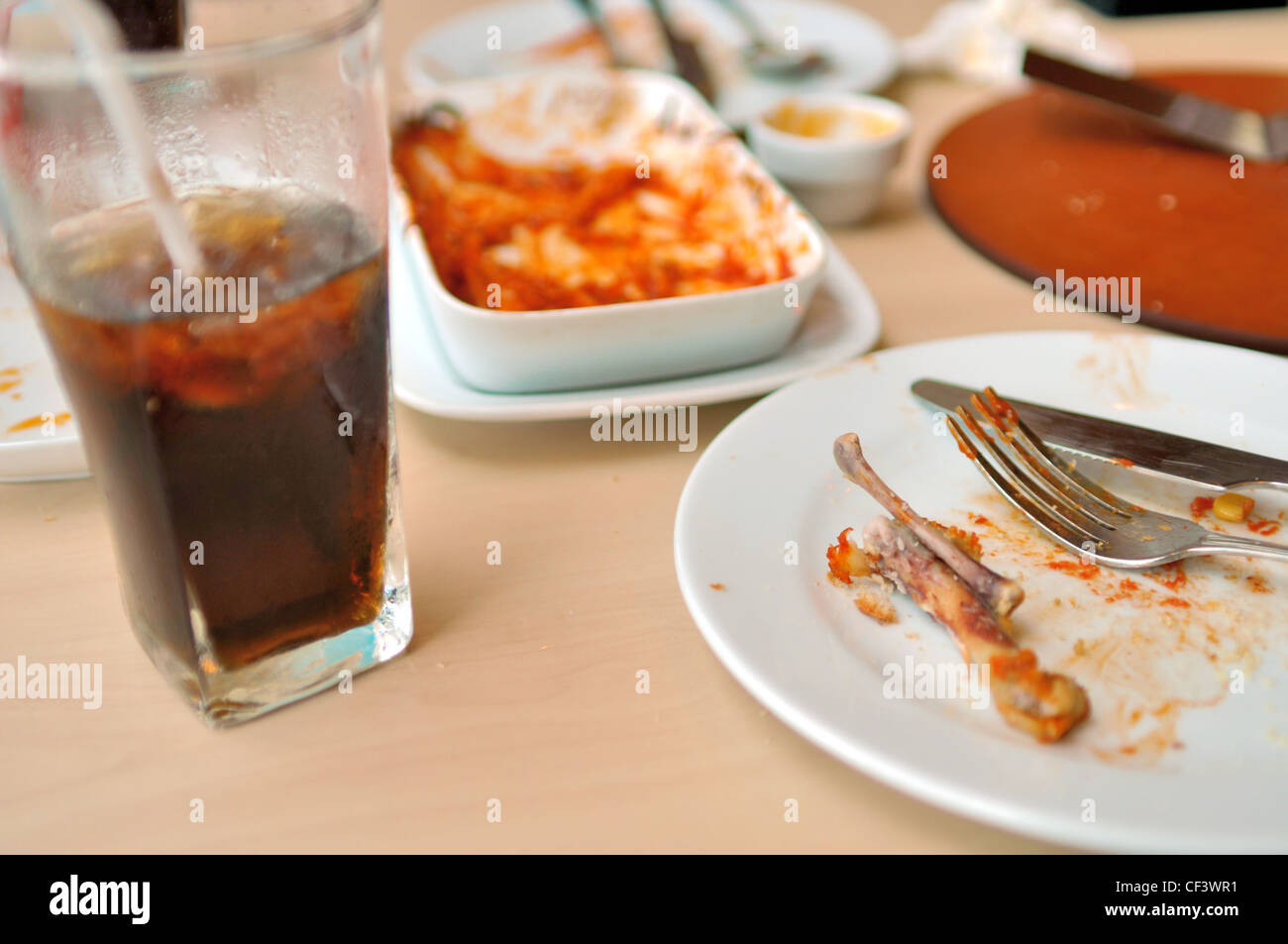Empty plate left dinner hi-res stock photography and images - Alamy