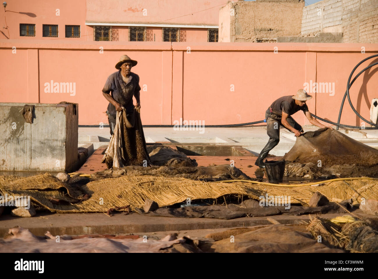 Tannery leather hi-res stock photography and images - Alamy