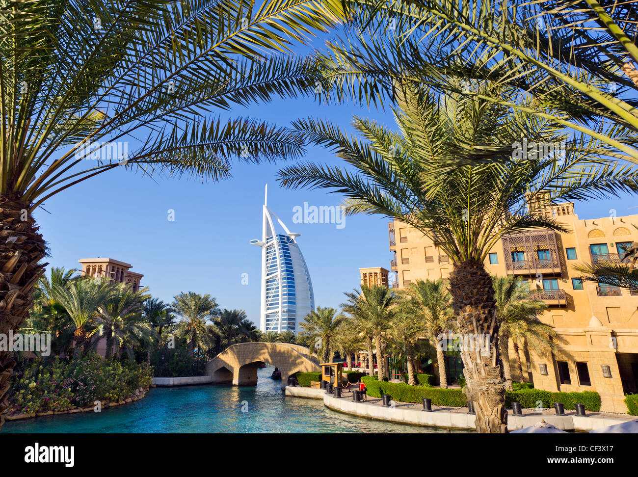 DUBAI Burj Al Arab building hotel Jumeirah beach United Arabien ...