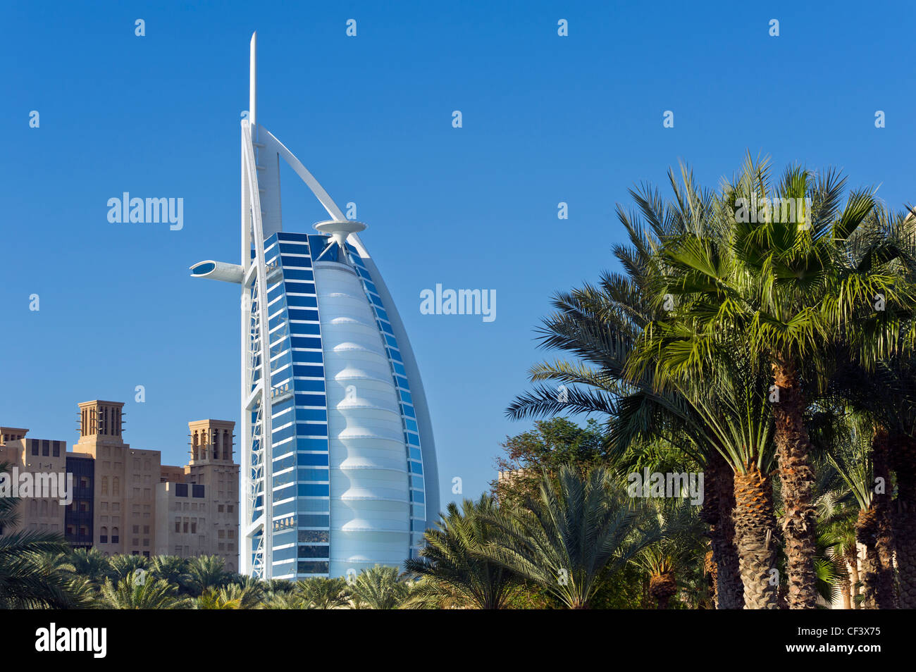 DUBAI Burj Al Arab building hotel Jumeirah beach United Arabien ...