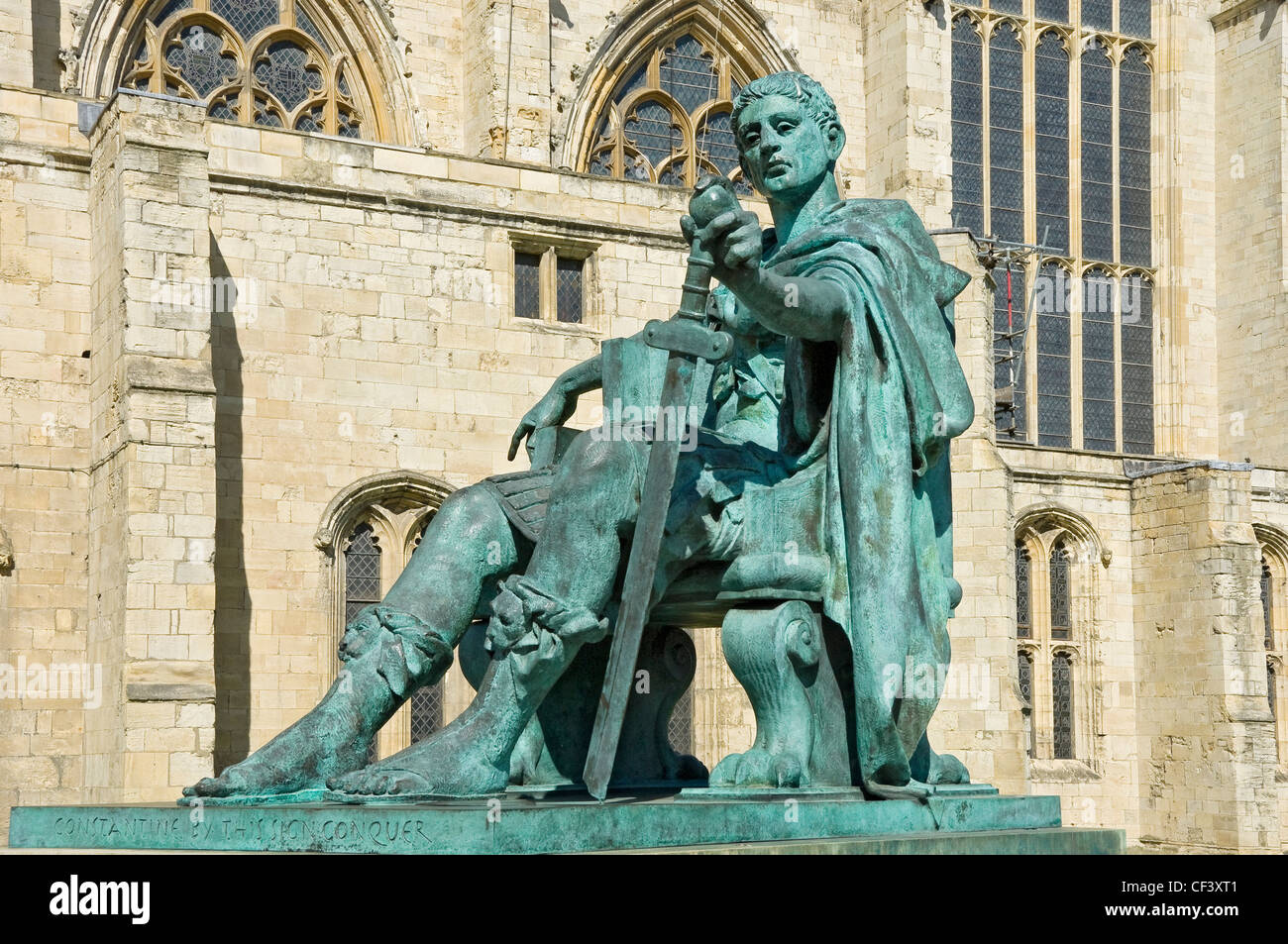 Bronze Statue Roman Emperor Constantine Stock Photos & Bronze Statue ...