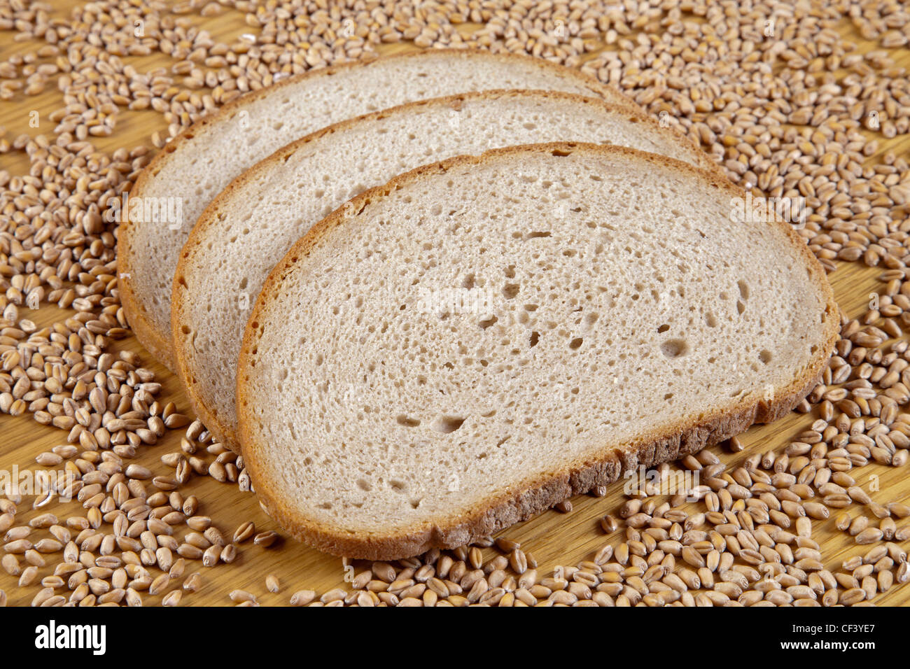 Silce of bread Stock Photo - Alamy
