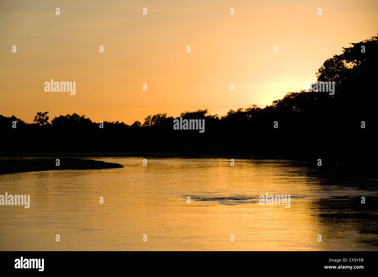 Stunning landscape of Zimbabwe's Mana Pools National Park Stock Photo ...