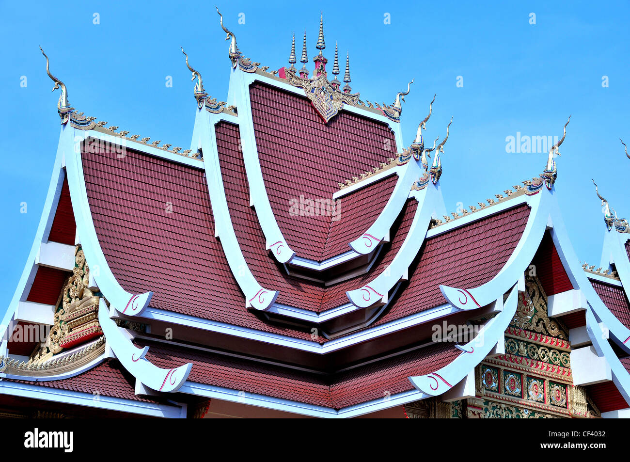 details of roof temple Vientiane Laos Stock Photo - Alamy