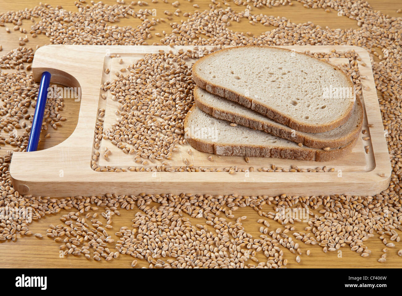Silce of bread Stock Photo - Alamy