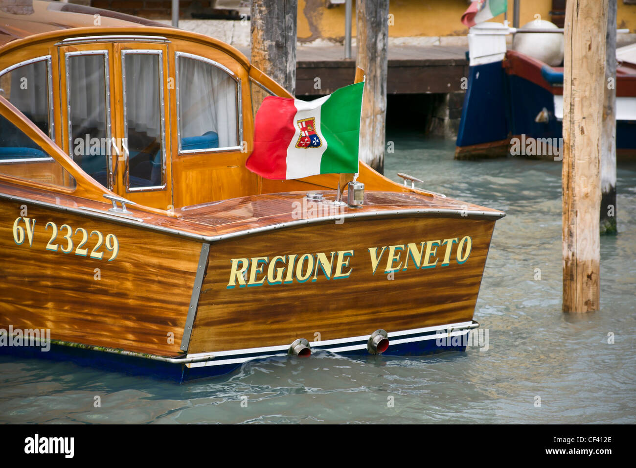 Venice boat canal motor hi-res stock photography and images - Alamy