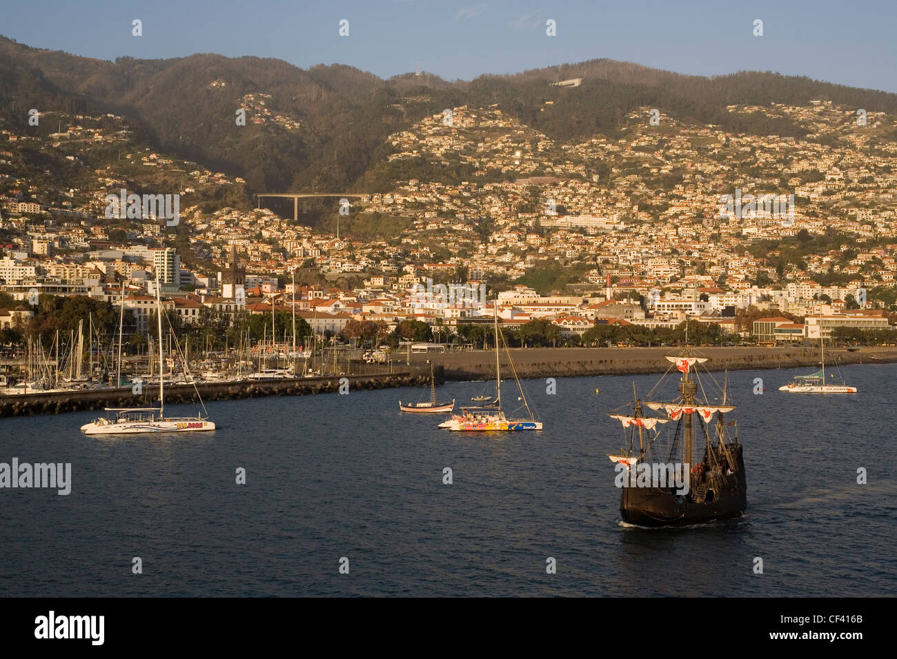 Portugal Madeira Funchal harbour Stock Photo - Alamy
