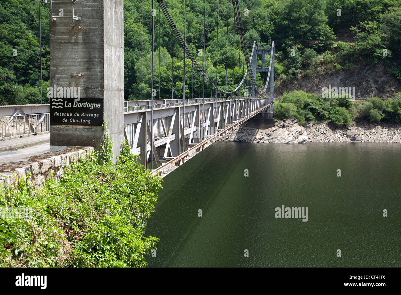 The Pont de Chambon over the reservoir de Chastang Stock Photo - Alamy