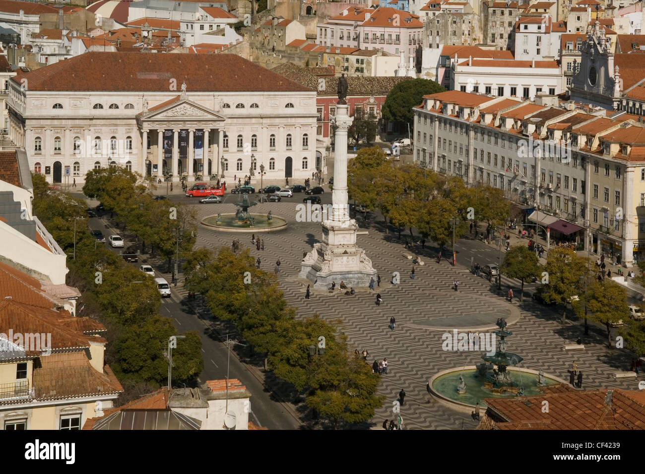Praça do rossio square lisbon hi-res stock photography and images - Alamy