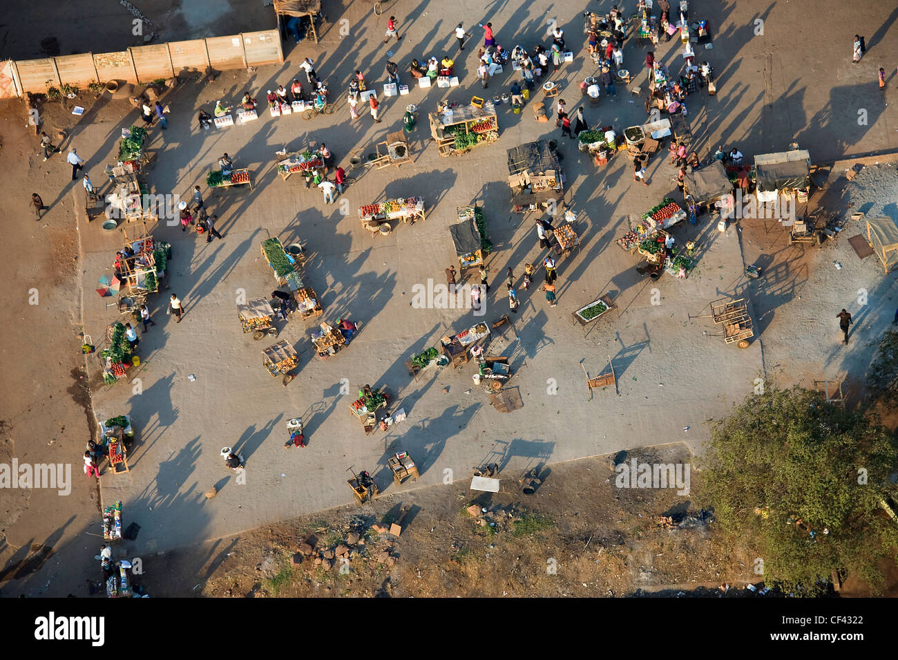 Aerial images of high density urban areas from Zimbabwe Stock Photo - Alamy