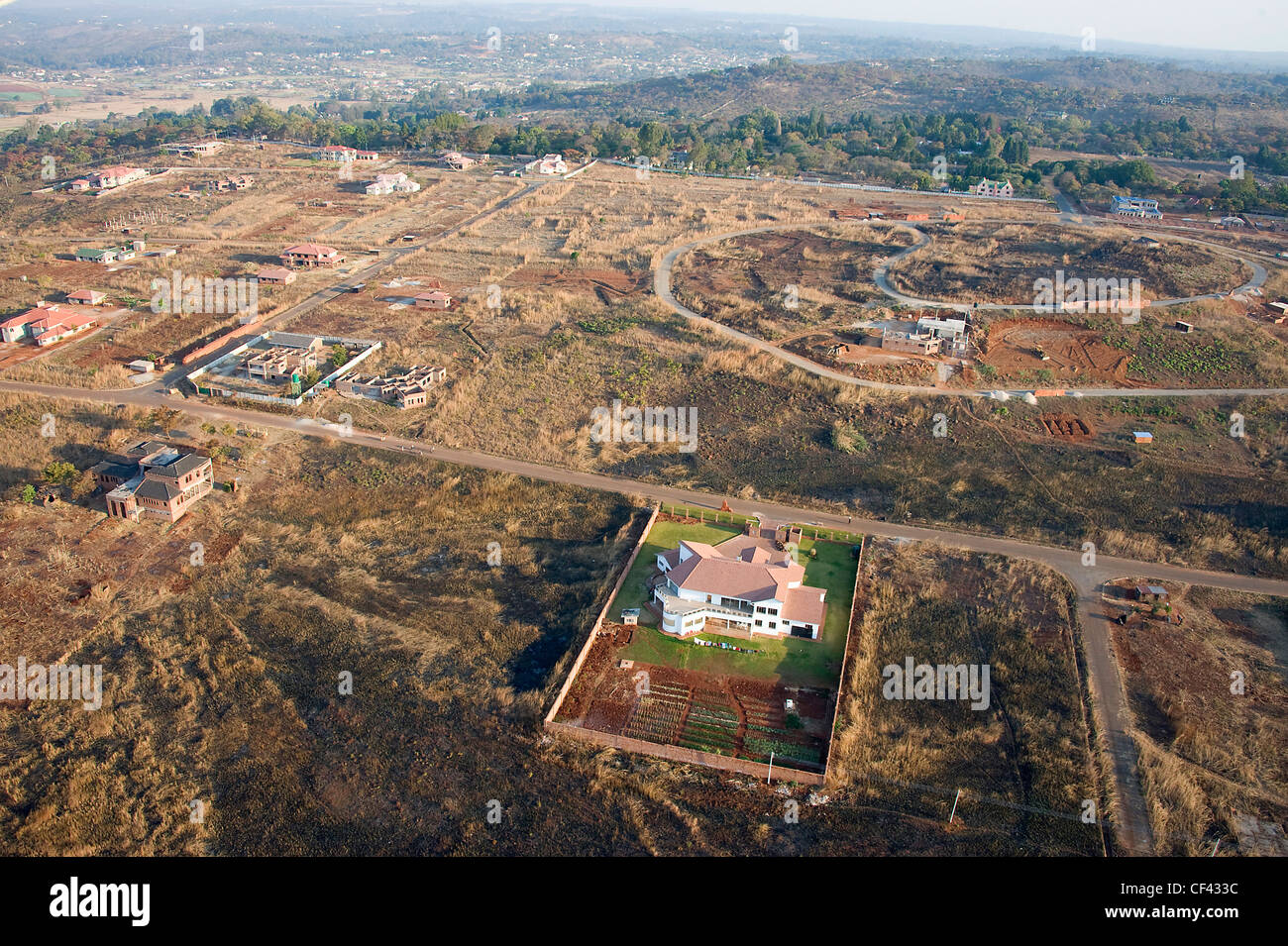 Aerial urban images from Zimbabwe Stock Photo - Alamy