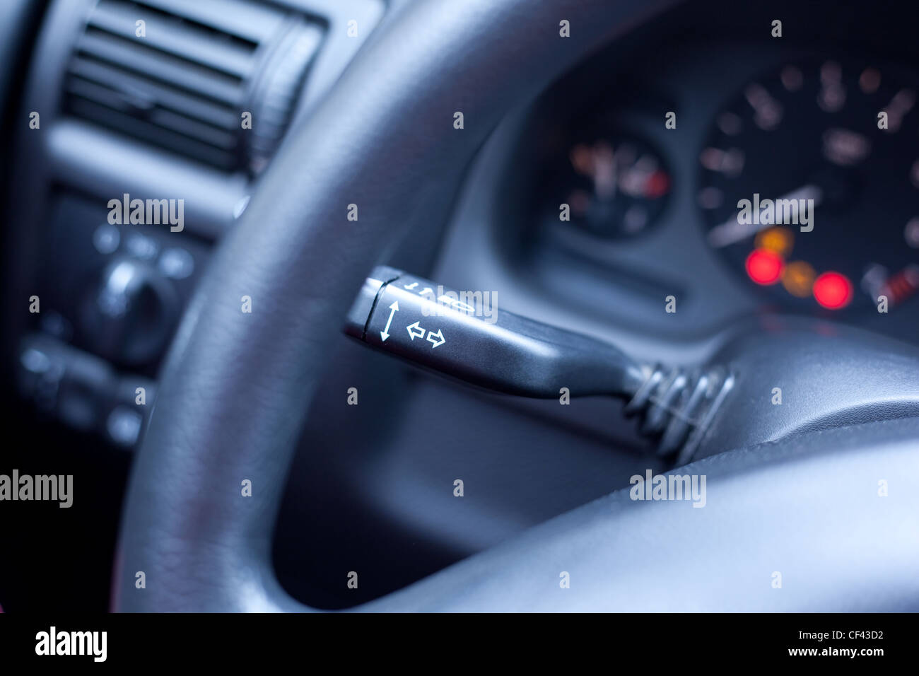 The steering of the car. Close up Stock Photo - Alamy