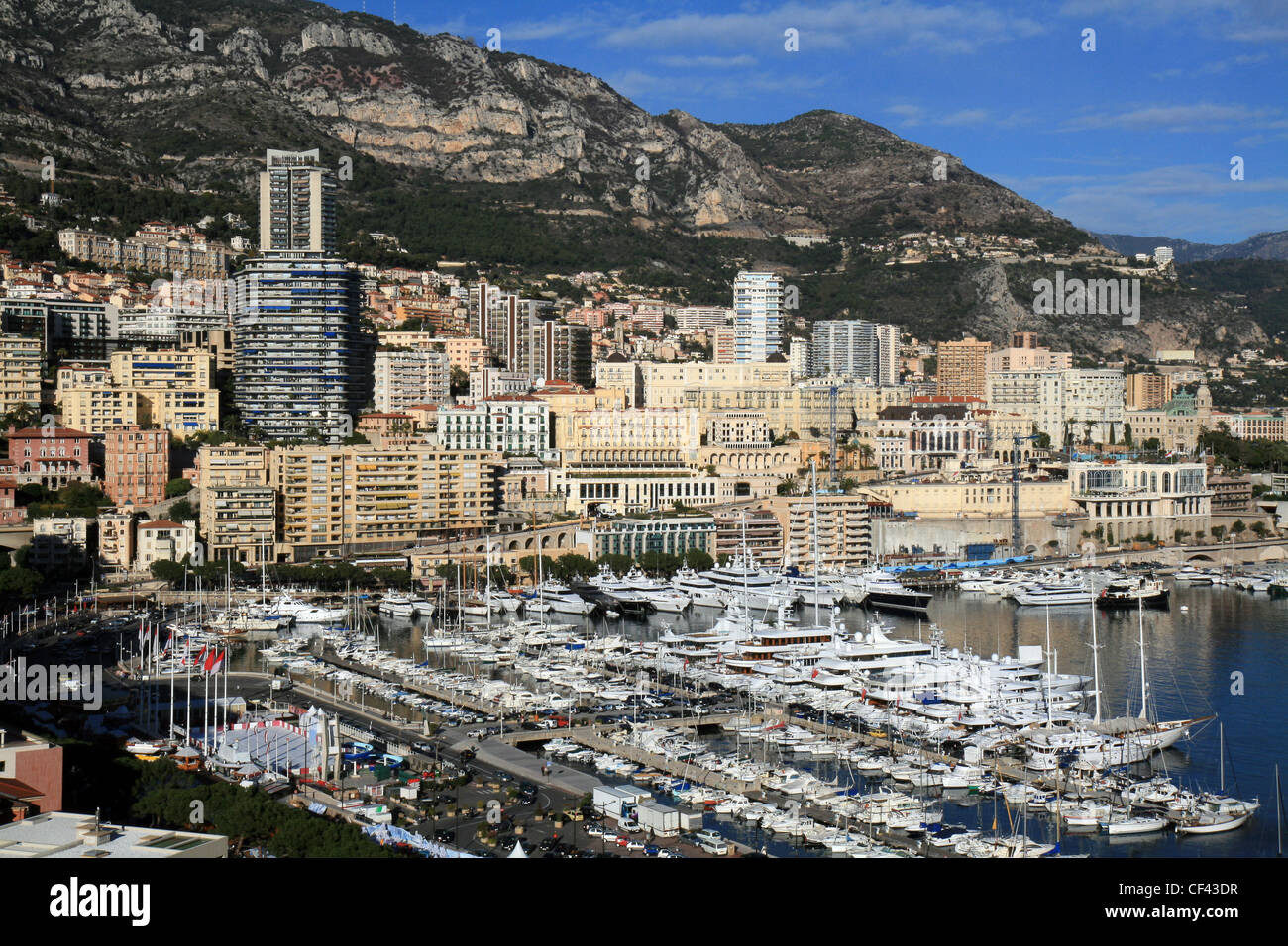 Boats docked at the marina of Monte Carlo in Monaco Stock Photo - Alamy
