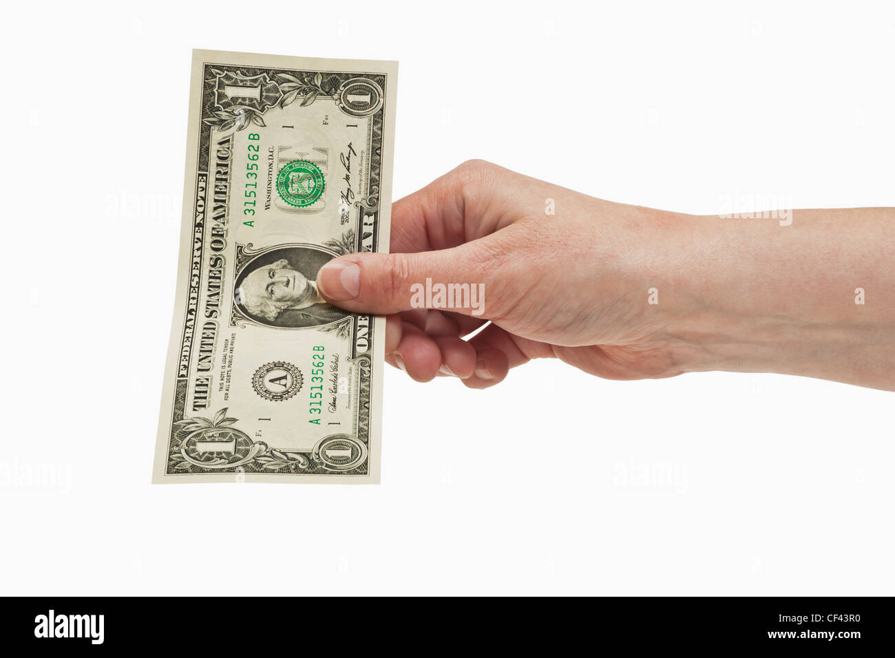 Eine banknote halten hi-res stock photography and images - Alamy