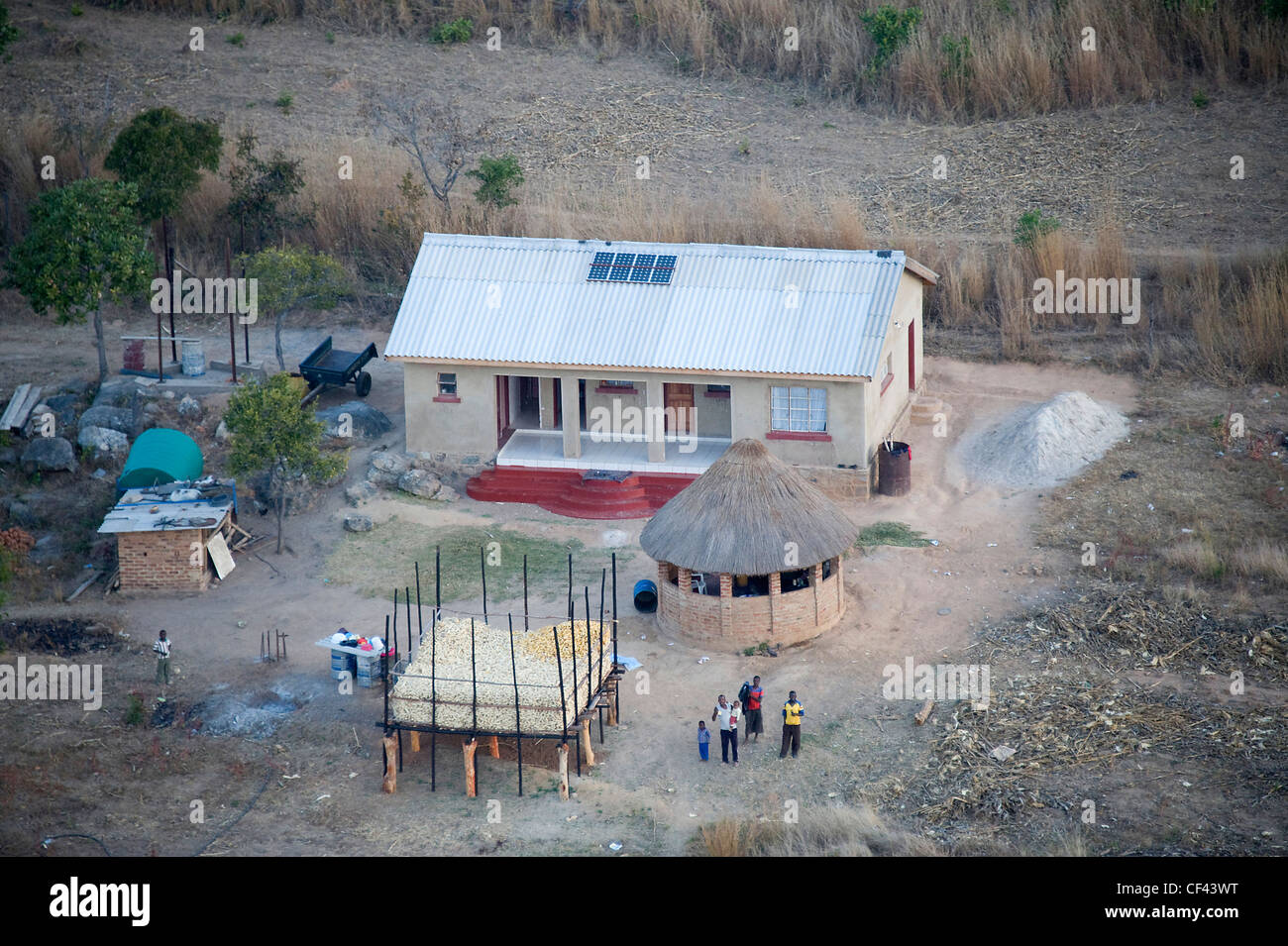 Aerial images of rural areas in Zimbabwe Stock Photo - Alamy