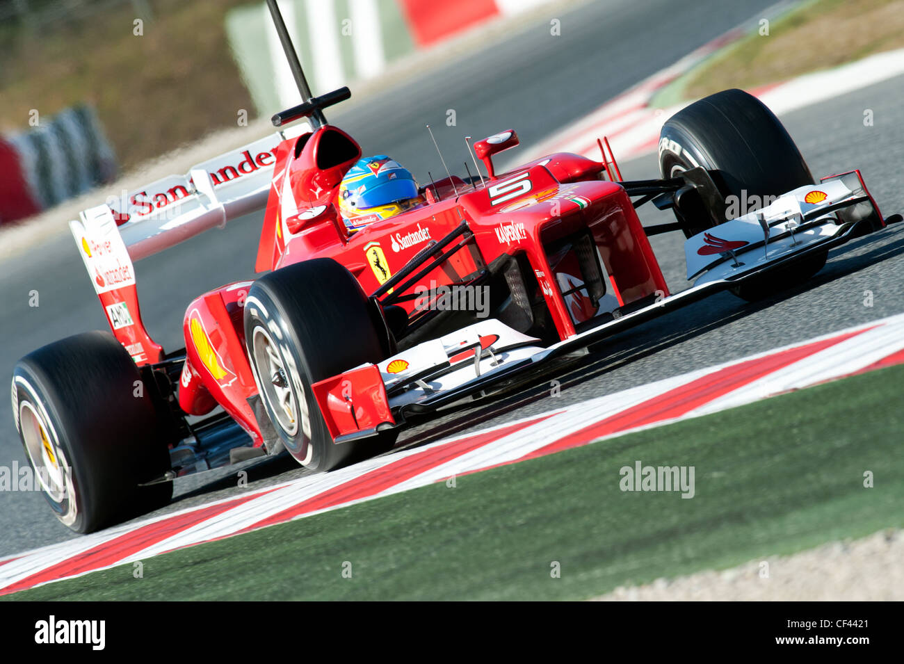 Fernando Alonso (SPA), Ferrari F2012, racecar during Formula 1 testing ...