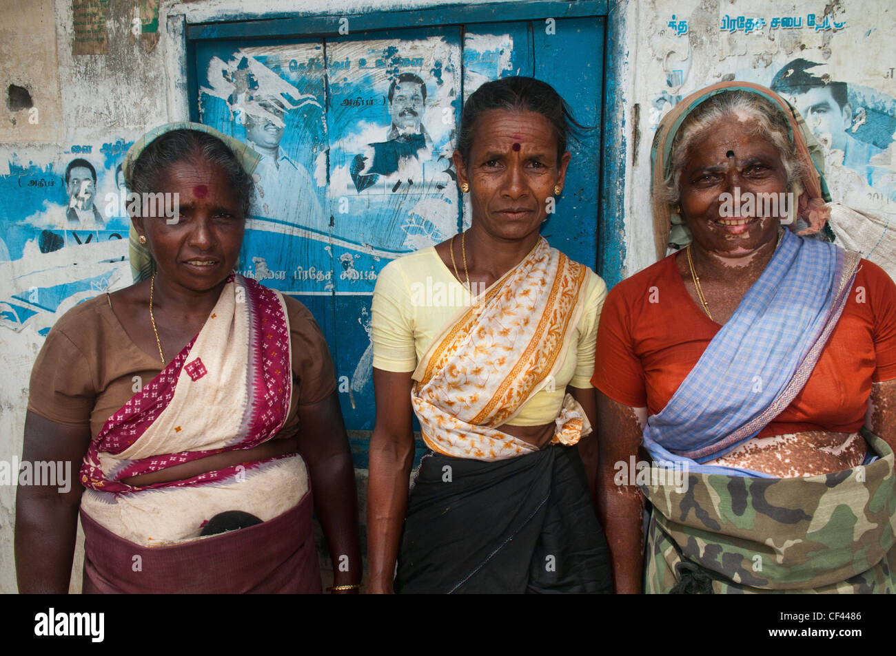 portrait of Tamil tea pickers at the Dambatenne Plantation, near ...