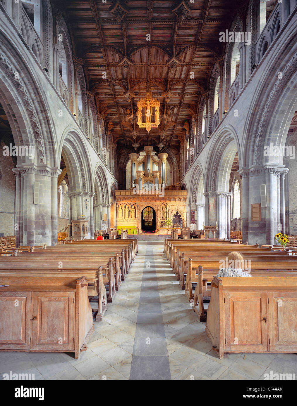 Interior of St Davids Cathedral Stock Photo - Alamy